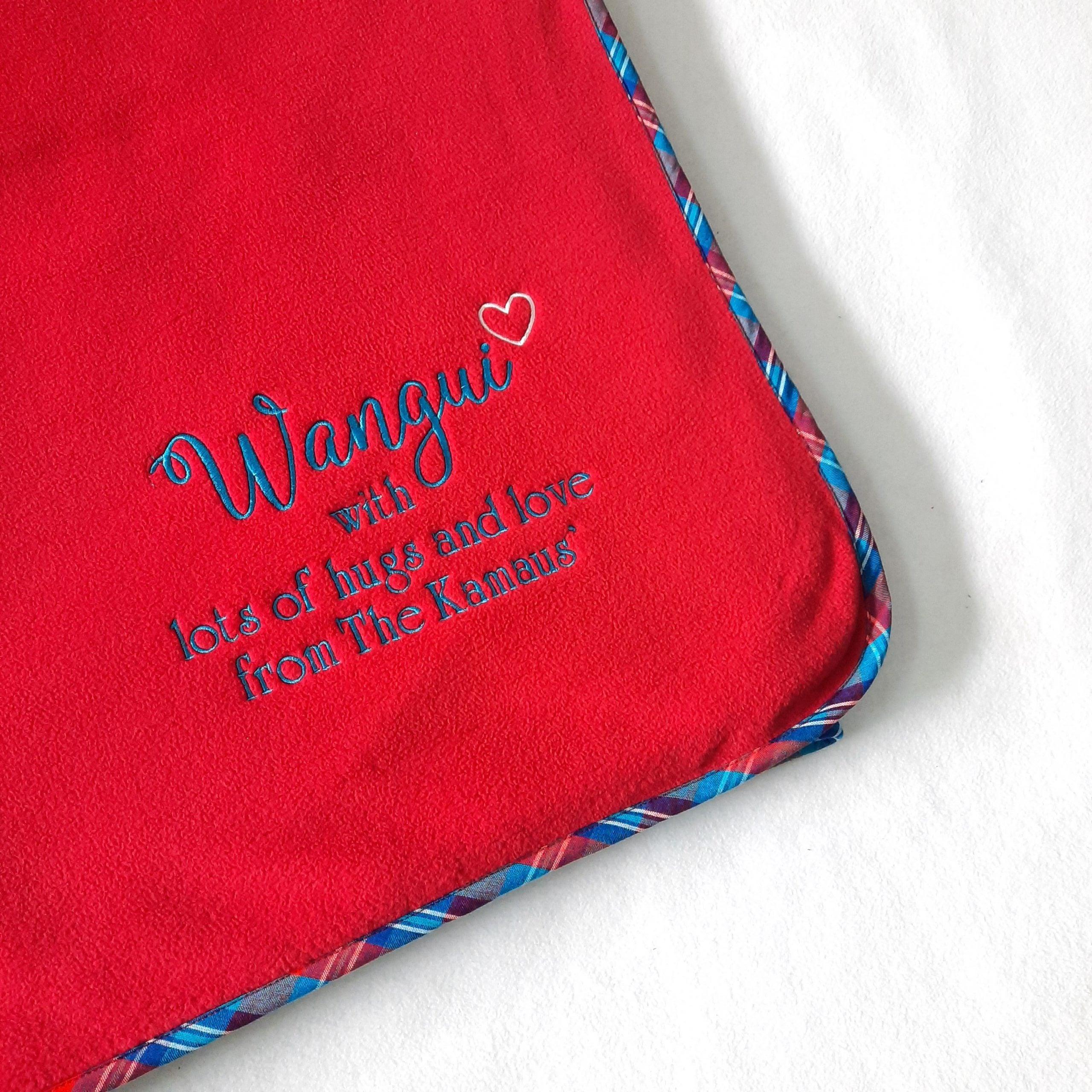 Koi Border Fleece Blanket – Khalayi Design Gift Shop